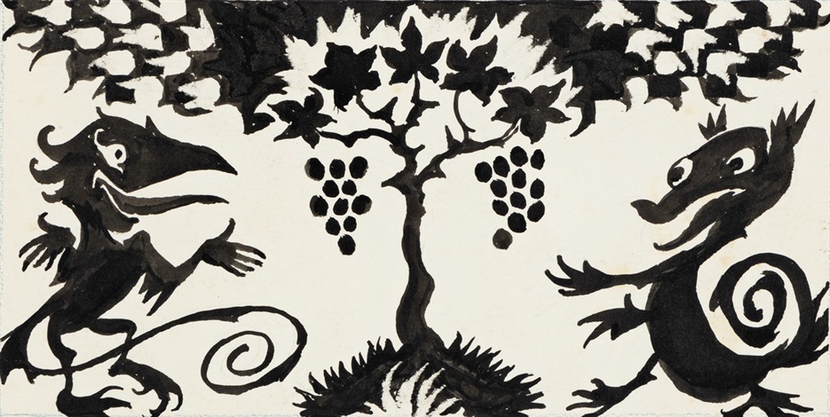 Goblin Market Endpaper Design by Arthur Rackham on artnet