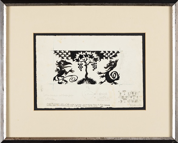 Goblin Market Endpaper Design by Arthur Rackham on artnet