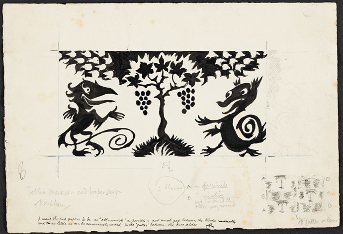 Goblin Market Endpaper Design by Arthur Rackham on artnet