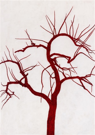 Epistrophy Red White by Tony Bevan on artnet