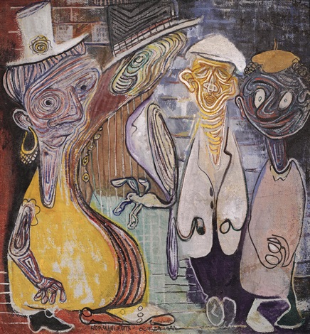 Figures Folks Like Us by Norman Lewis on artnet