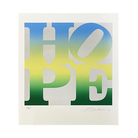 Hope from The Four Seasons of Hope, Silver Edition by Robert Indiana on ...