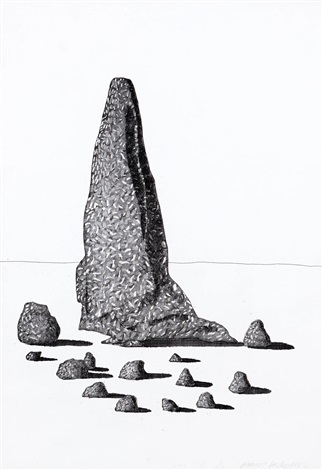 The Sexton Disguised as a Ghost Stood Still as Stone by David Hockney ...