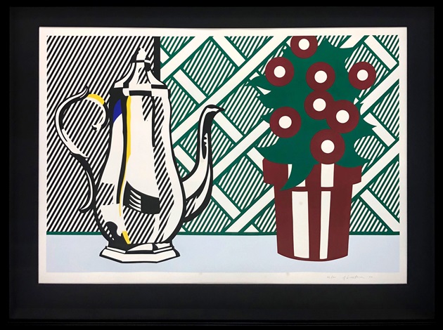 Still Life with Pitcher and Flowers by Roy Lichtenstein on artnet