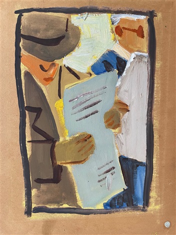 Man on the Subway by David Park on artnet