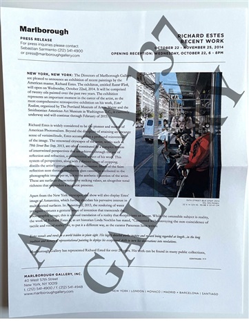 Picturing America hand signed by both Chuck Close and Richard Estes by ...