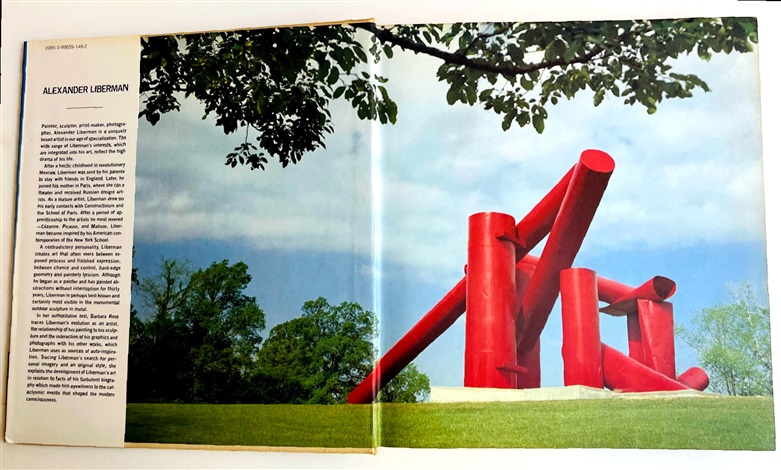 Alexander Liberman, hand signed and inscribed by both Alexander ...