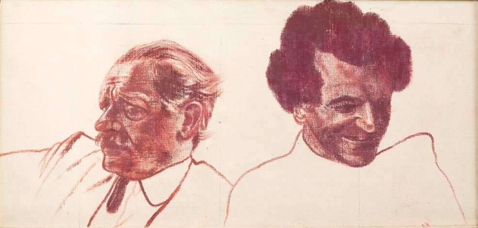 Kenneth Rexroth and John Wieners by R.B. Kitaj on artnet