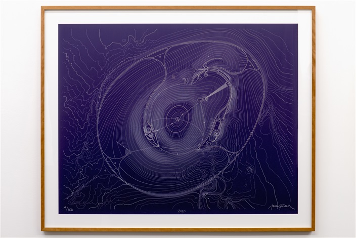 Roden Crater Site Plan by James Turrell on artnet