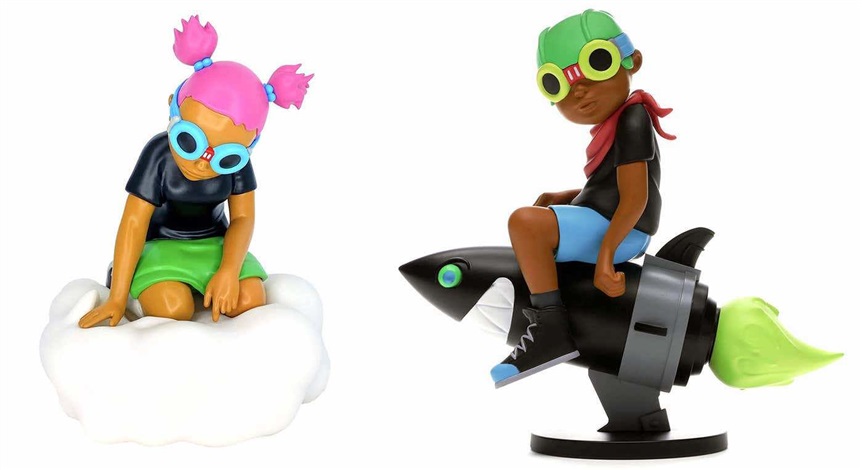 Hebru Brantley Flyboy Hebru Brantley Gaia set of 2 Hebru Brantley art ...