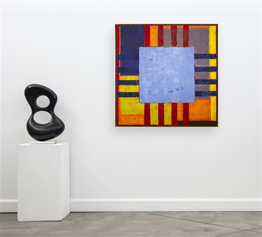 Havana No 5, Blue - bold, bright, colorful, abstract, modernist, oil on canvas by David Sorensen ...