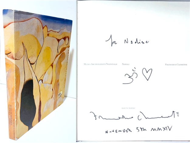 Francesco Clemente Hand signed, inscribed and dated 2014 MMXIV to ...