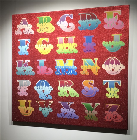 Big Red Glitter Circus A - Z by Ben Eine on artnet