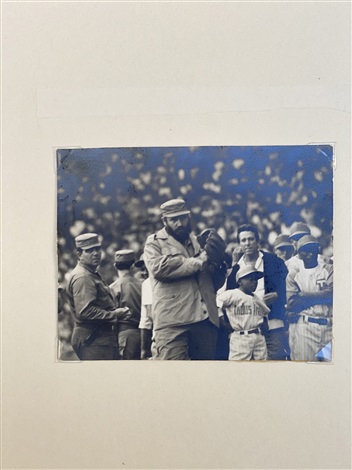 Fidel Castro playing baseball by Alberto Korda on artnet