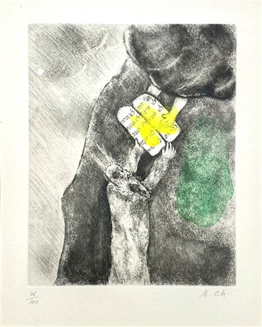 Moses Receiving the Ten Commandments from the Bible Series by Marc ...