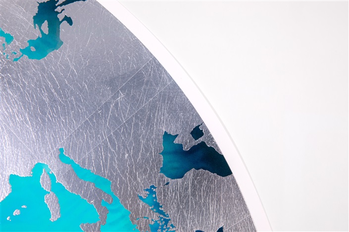 Raw Earth Screen Print with Silver Leaf by Marc Quinn on artnet