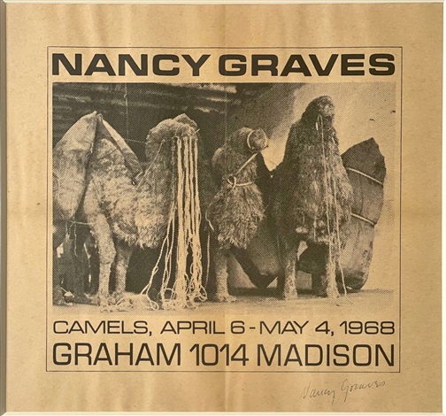 Original Graham Gallery poster hand signed by Nancy Graves by Nancy ...