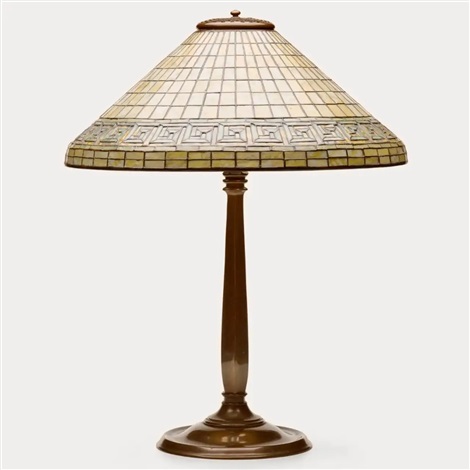 GREEK KEY TABLE LAMP by Tiffany Studios on artnet