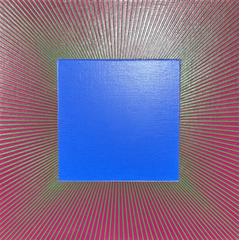 Deep Blue Square by Richard Anuszkiewicz on artnet