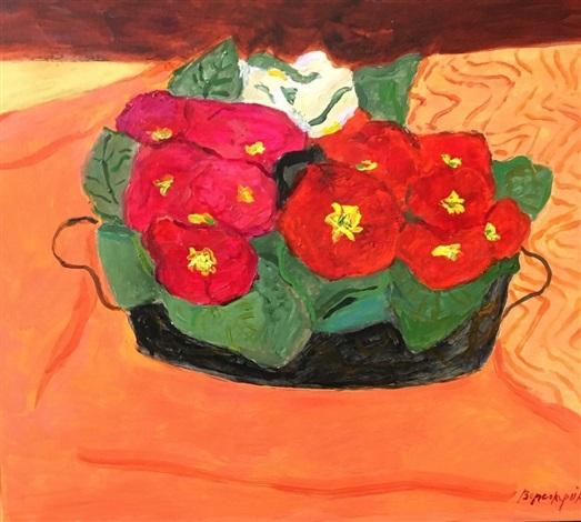 Jardiniere aux primeveres by Pierre Boncompain on artnet