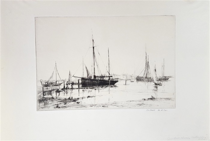 Crab Boats, Southampton Water by Aileen Mary Elliott on artnet
