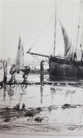 Crab Boats, Southampton Water by Aileen Mary Elliott on artnet