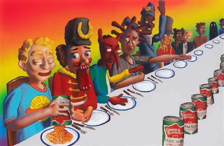 Someones tooth fell out at Busters private dinner party by Yan Jingzhou on artnet