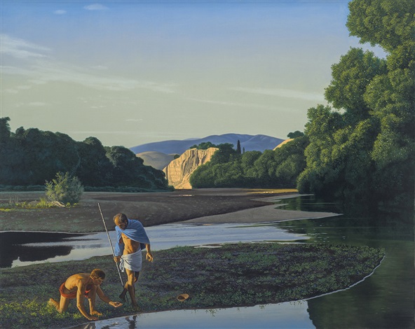 Landscape with Diogenes by David Ligare on artnet