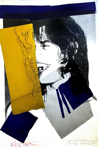 Mick Jagger Color Screenprint by Andy Warhol on artnet