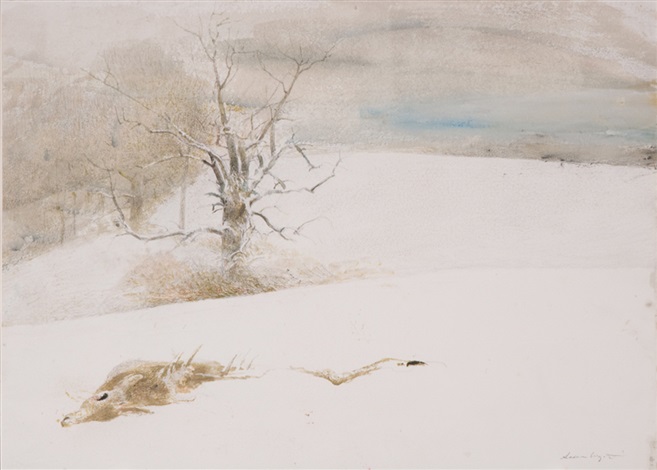 Fallen Deer by Andrew Wyeth on artnet