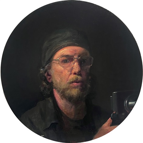 Self-Portrait Tondo by Steven Assael on artnet