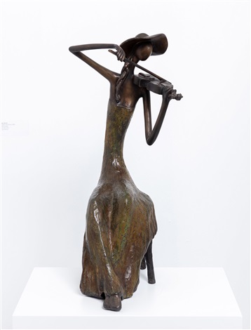 Woman with a Violin by Ruth Bloch on artnet