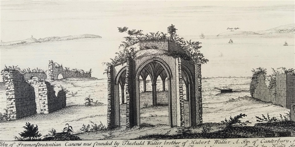 Cockersand Abbey and Sandal Castle by Samuel & Nathaniel Buck on artnet