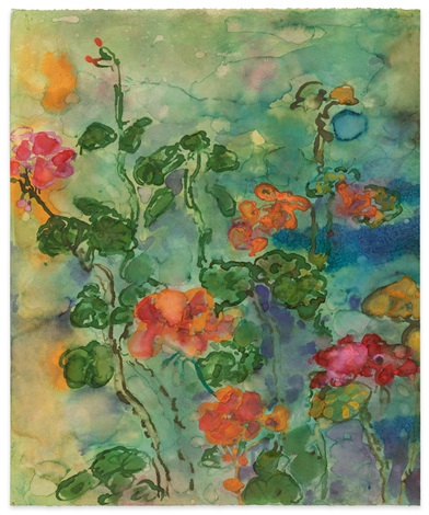 Untitled Orange and Pink Flowers by Arthur Okamura on artnet