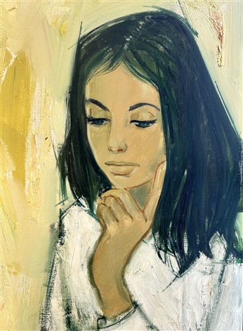 Portrait of a young girl by Jean-Baptiste Valadie on artnet