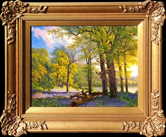 Bluebells at Somerford Keynes Lakes by Daniel van der Putten on artnet