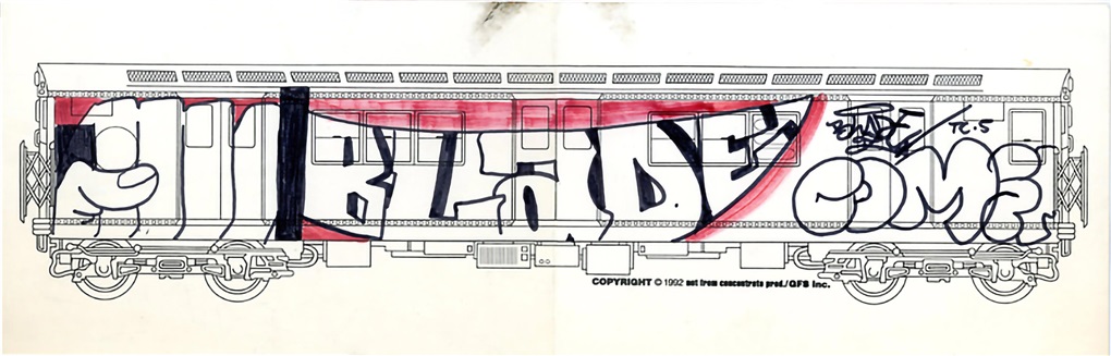 Blade Graffiti art 1992 Blade train drawing by Blade (Steven Ogburn) on ...
