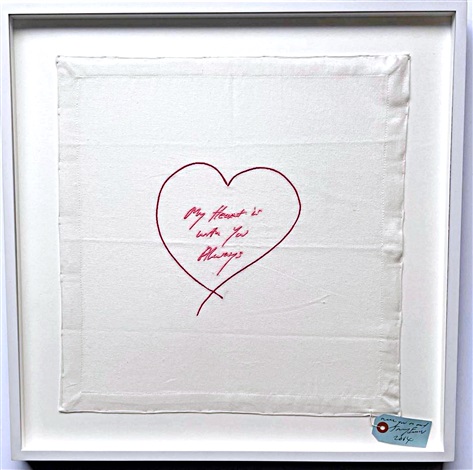 My Heart is With You Always, framed with hand signed and inscribed tag ...