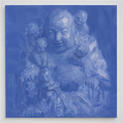 Budai, Celestial Blue by Yan Pei Ming on artnet