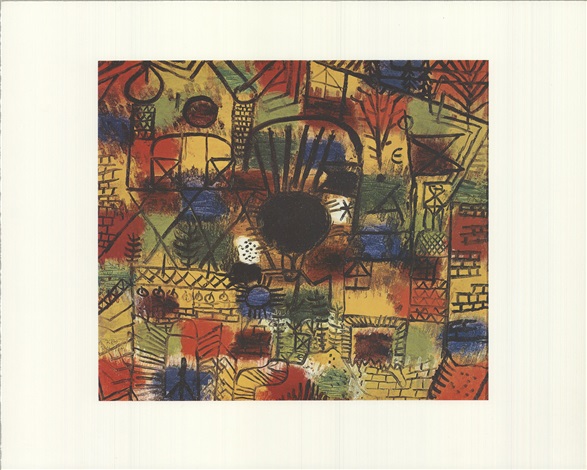 Paul Klee - Composition with Black Focal Point - 1990 Offset Lithograph ...