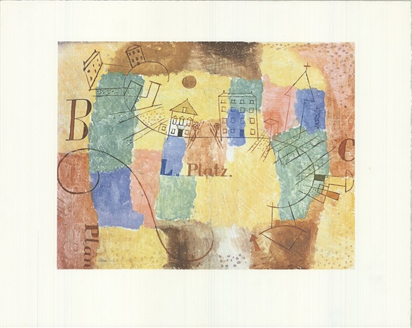 Paul Klee The L-Square Under Construction 1990- Offset Lithograph by ...