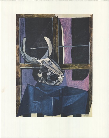 Pablo Picasso Still Life with Ox Skull 1990- Offset Lithograph by Pablo ...