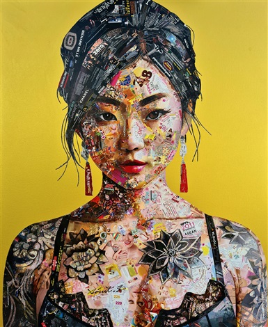 Asian tattoo gal by Virut Panchabuse on artnet