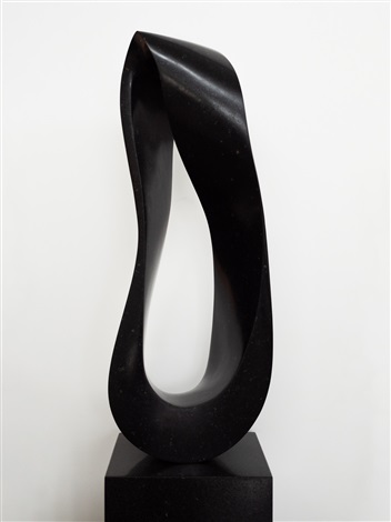 Mobius H3 1350 - dark, smooth, polished, abstract, black granite ...