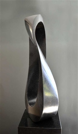 Mobius H3 1350 - dark, smooth, polished, abstract, black granite ...