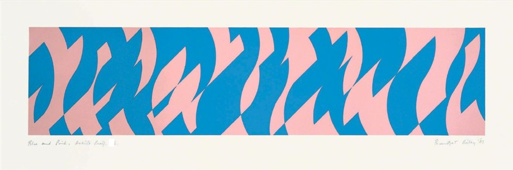Blue Pink by Bridget Riley on artnet