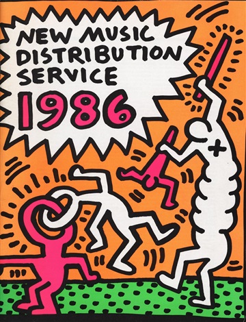 Keith Haring illustated New Music Distribution Service 1986 by Keith ...