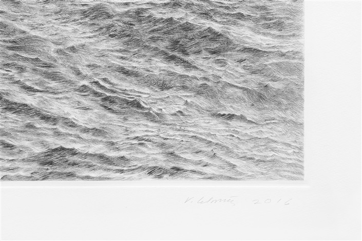 Untitled Ocean Drypoint by Vija Celmins on artnet
