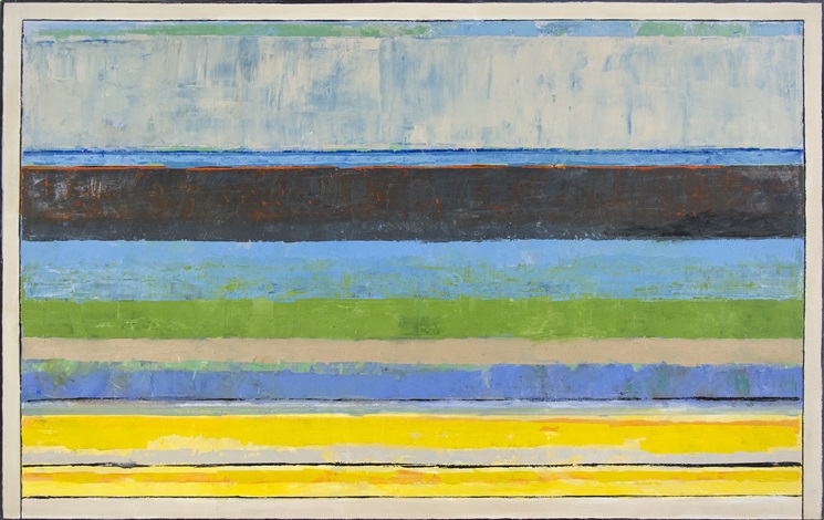 Triptych - bold, bright, colorful, abstract, modernist, tryptic oil on canvas by David Sorensen ...