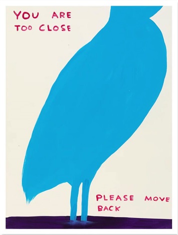 You Are Too Close - Please Move Back Bird by David Shrigley on artnet